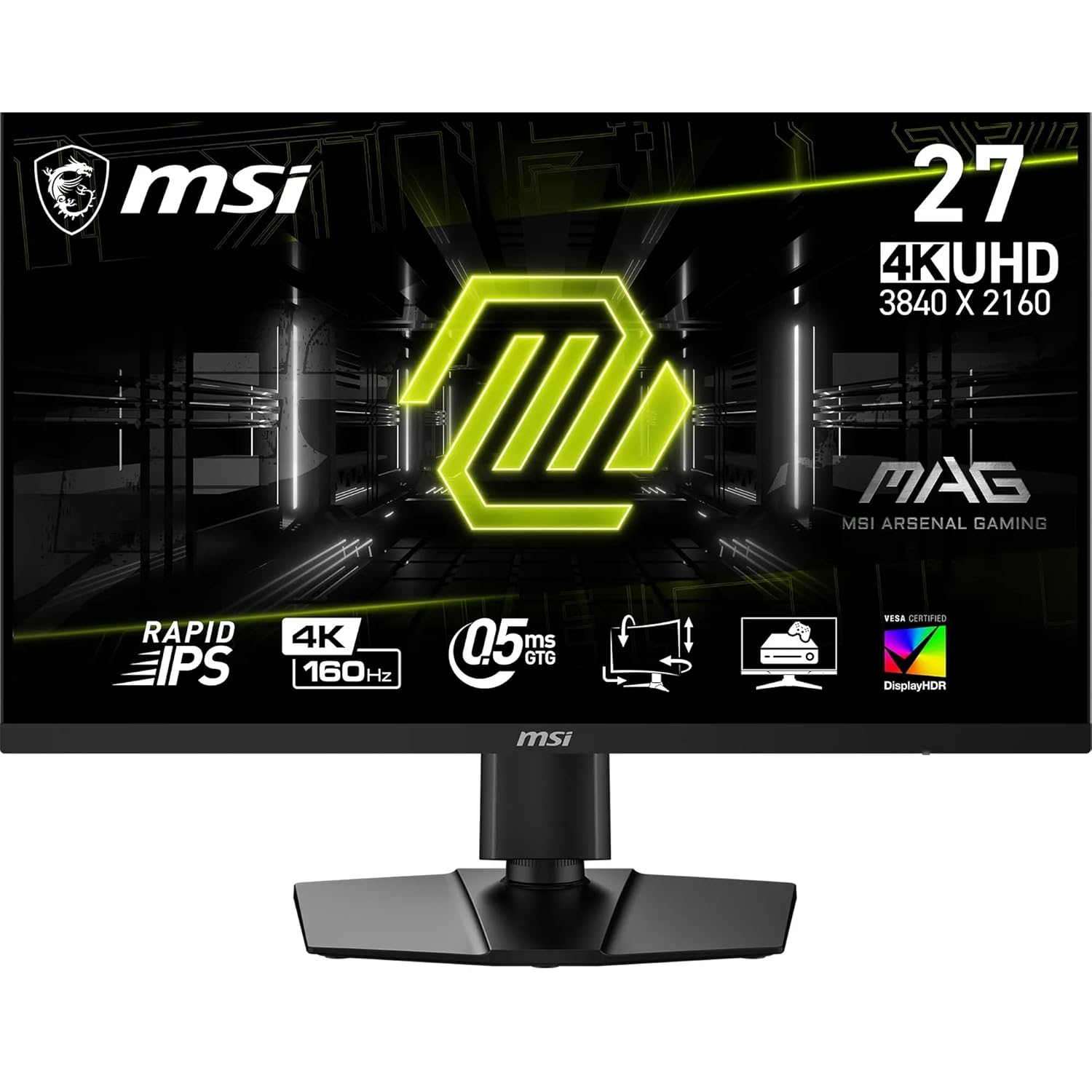 MSI MAG 274UPF E2 27 Inch UHD Gaming Monitor - 3840 x 2160 Rapid IPS ...