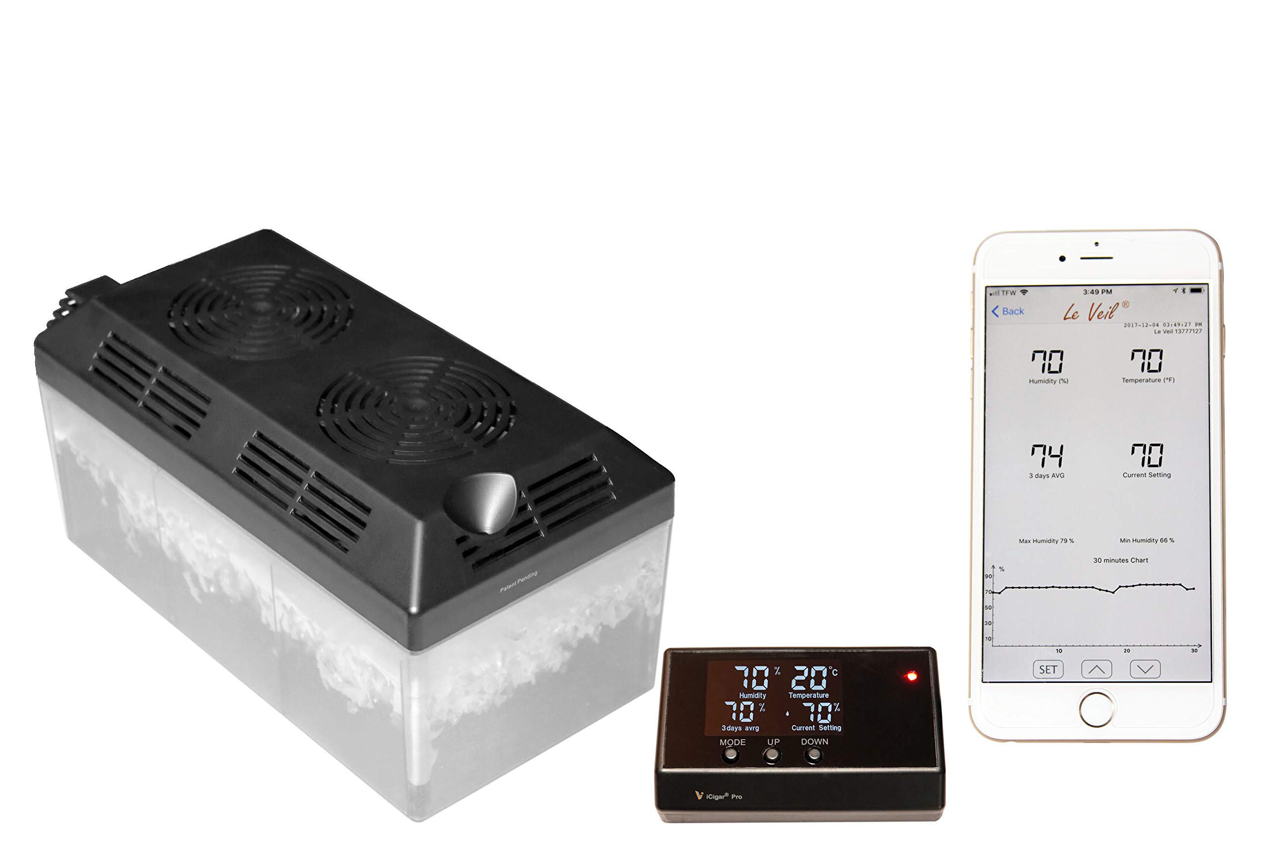 Amazon.com: Cigar Electronic iCigar Pro Humidifier System for Wooden ...