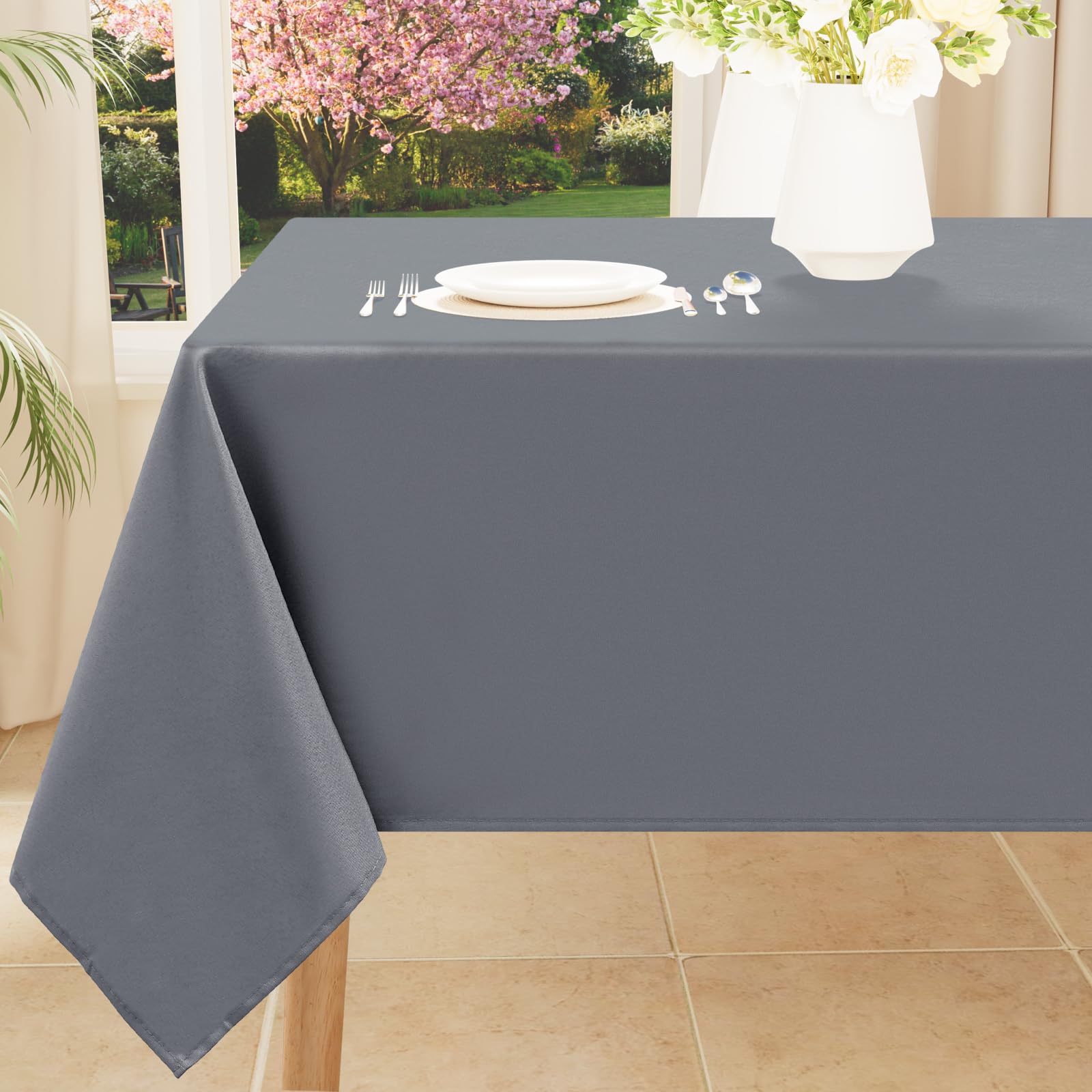 Amazon.com: Smiry Rectangle Table Cloth, Waterproof Anti-Scratch ...
