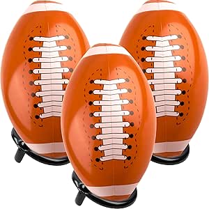 Amazon.com: Octaday 3 Set 40 Inches Giant Inflatable Football with Tee ...