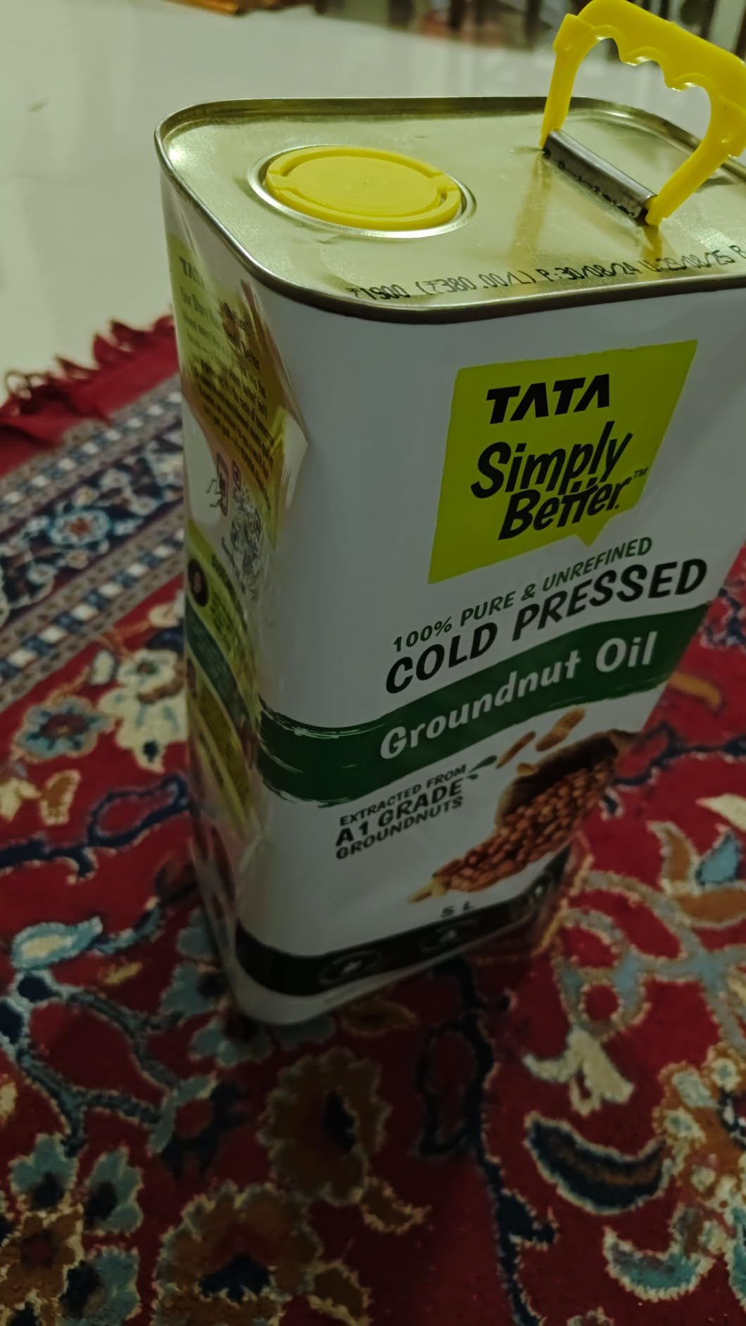 Tata Simply Better Pure and Unrefined Cold Pressed Groundnut (Peanut ...