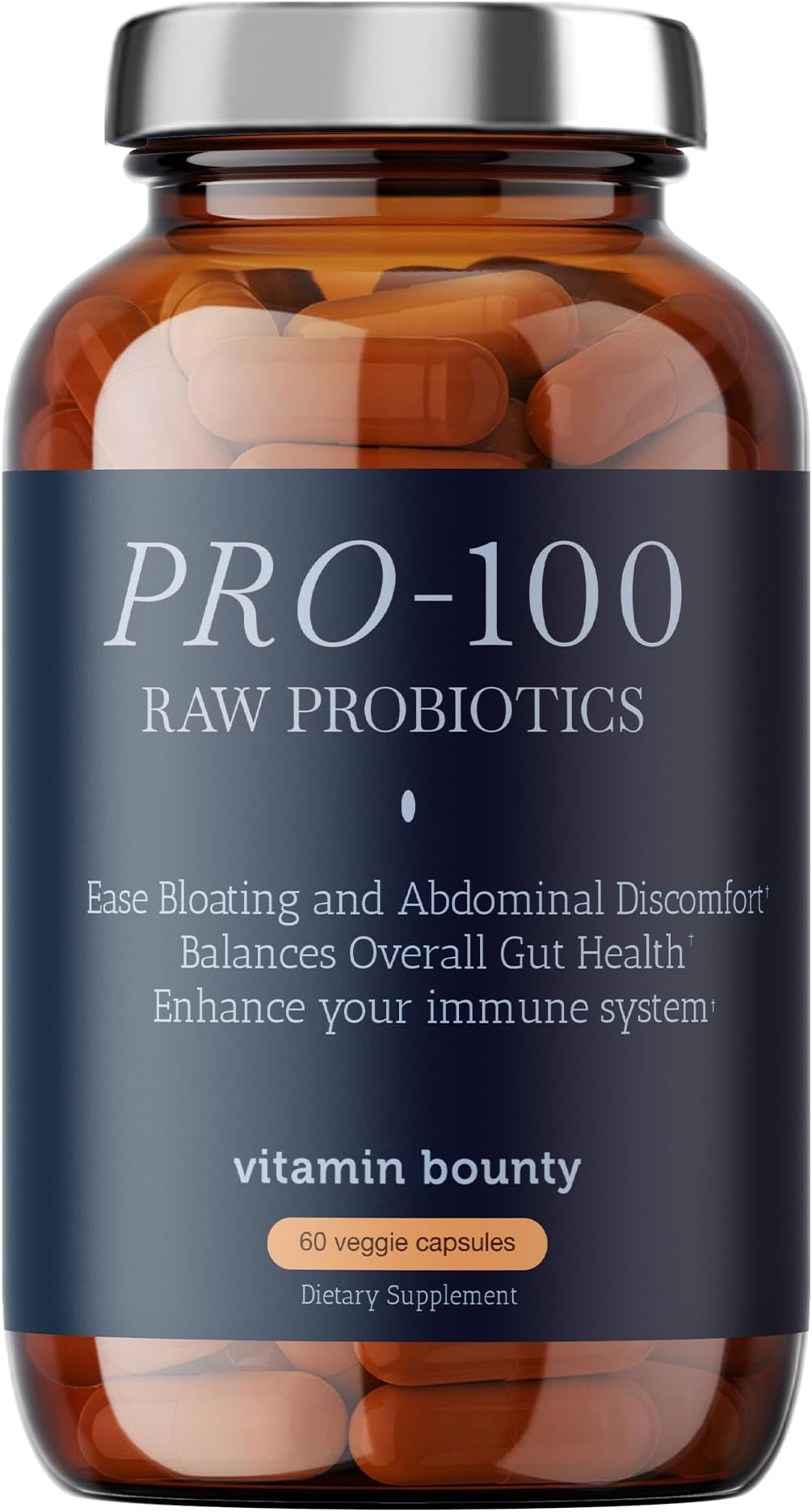 Amazon.com: Vitamin Bounty Pro-100 Probiotic - 100 Billion CFUs, 13 Strains for Gut Health ...