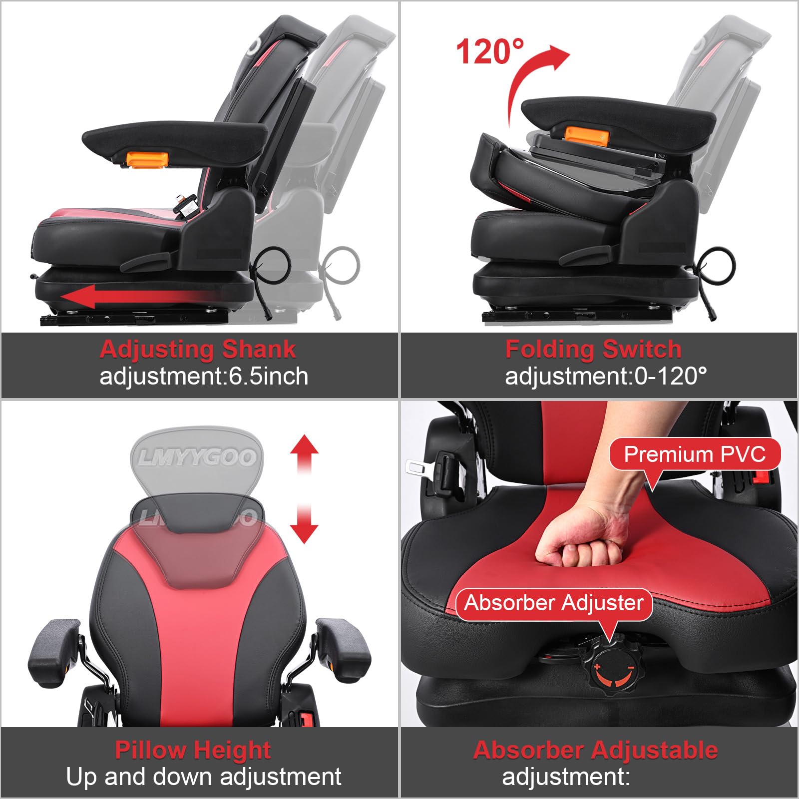 Snapklik.com : Universal Lawn Mover Seat, Zero Turn Mower Suspension ...