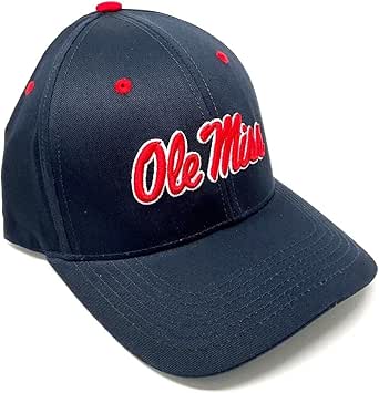 Amazon.com: Mississippi Ole Miss Hat Adjustable Classic Solid Cap ...