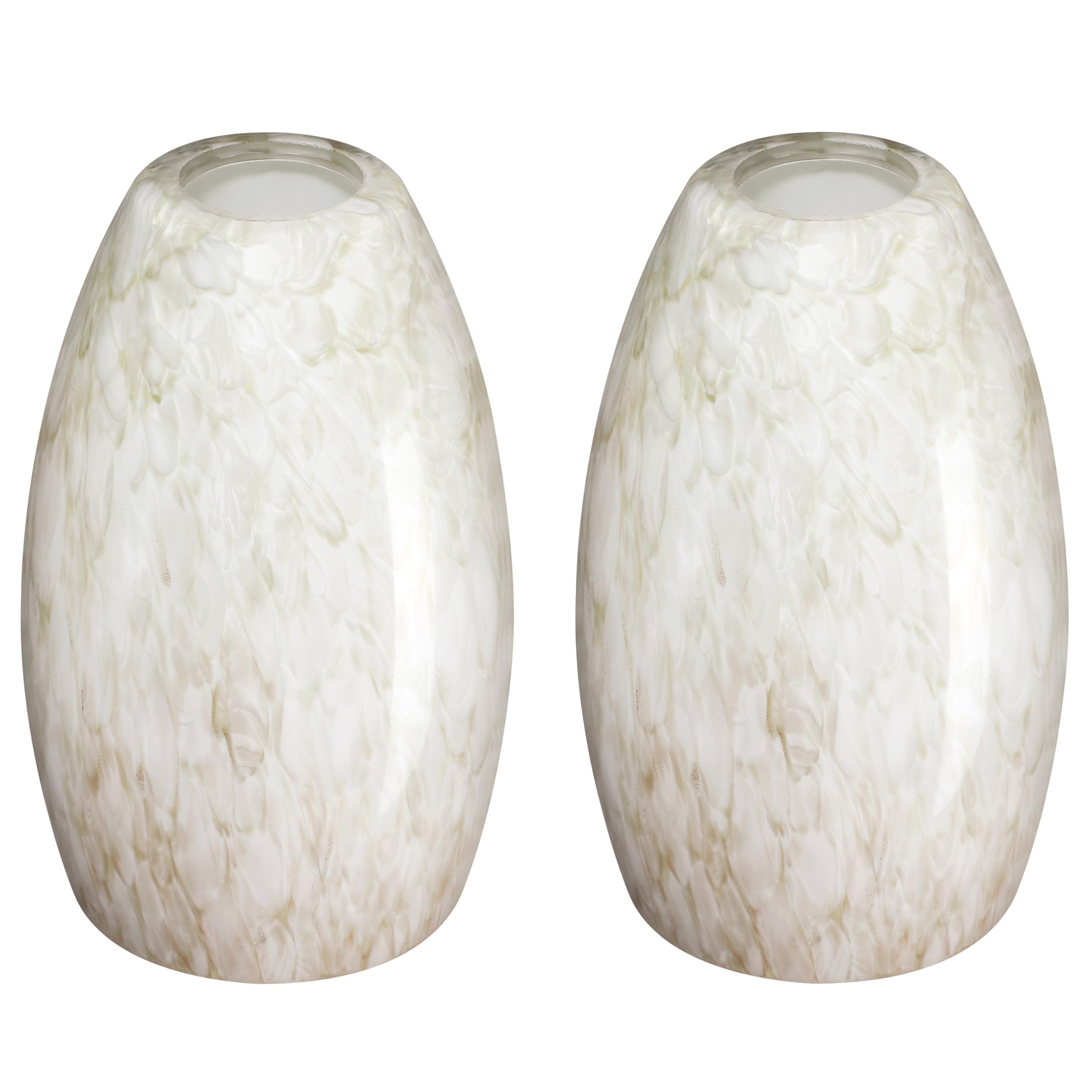 4.7 Inch Oval Art Glass Lamp Replacement Pendant Lamp Shade,Ceiling Fan ...