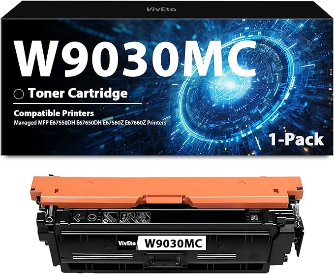Amazon.com: W9030 W9030MC Toner Cartridge Black with New Chip ...