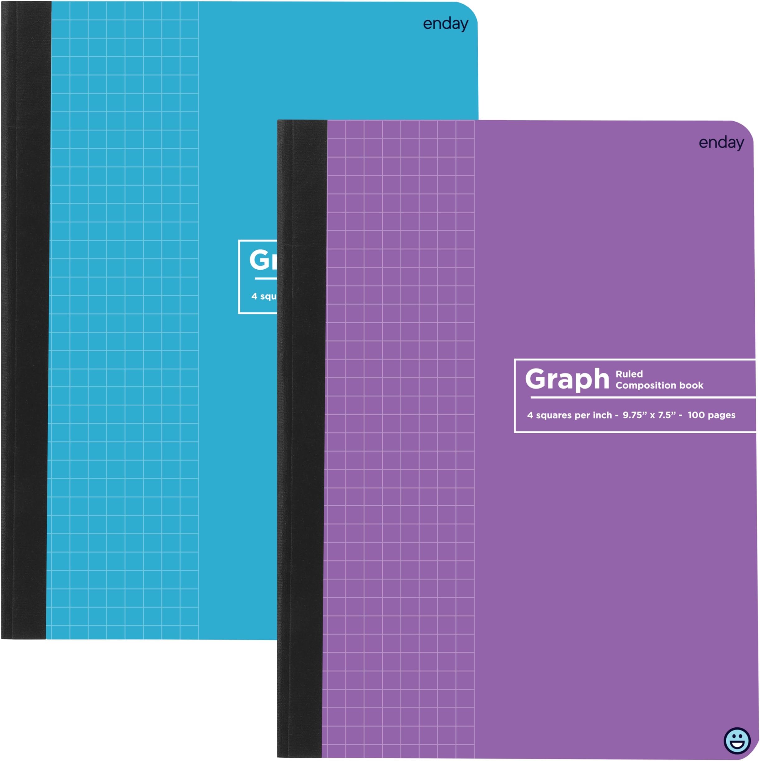 Amazon.com : Enday Graph Paper Composition Notebook, Hard Cover ...