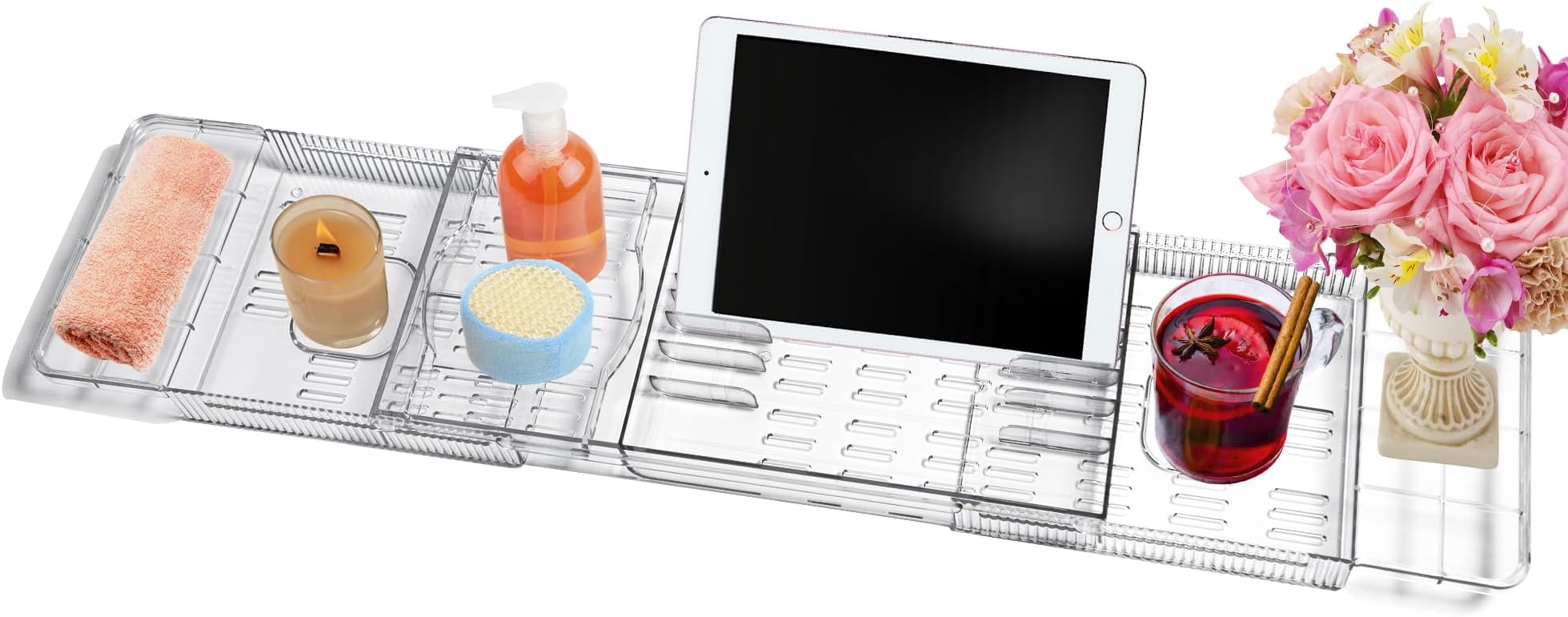 Amazon.com: Acrylic Bathtub Tray Bathtub Trays for Tub Clear Bathtub ...