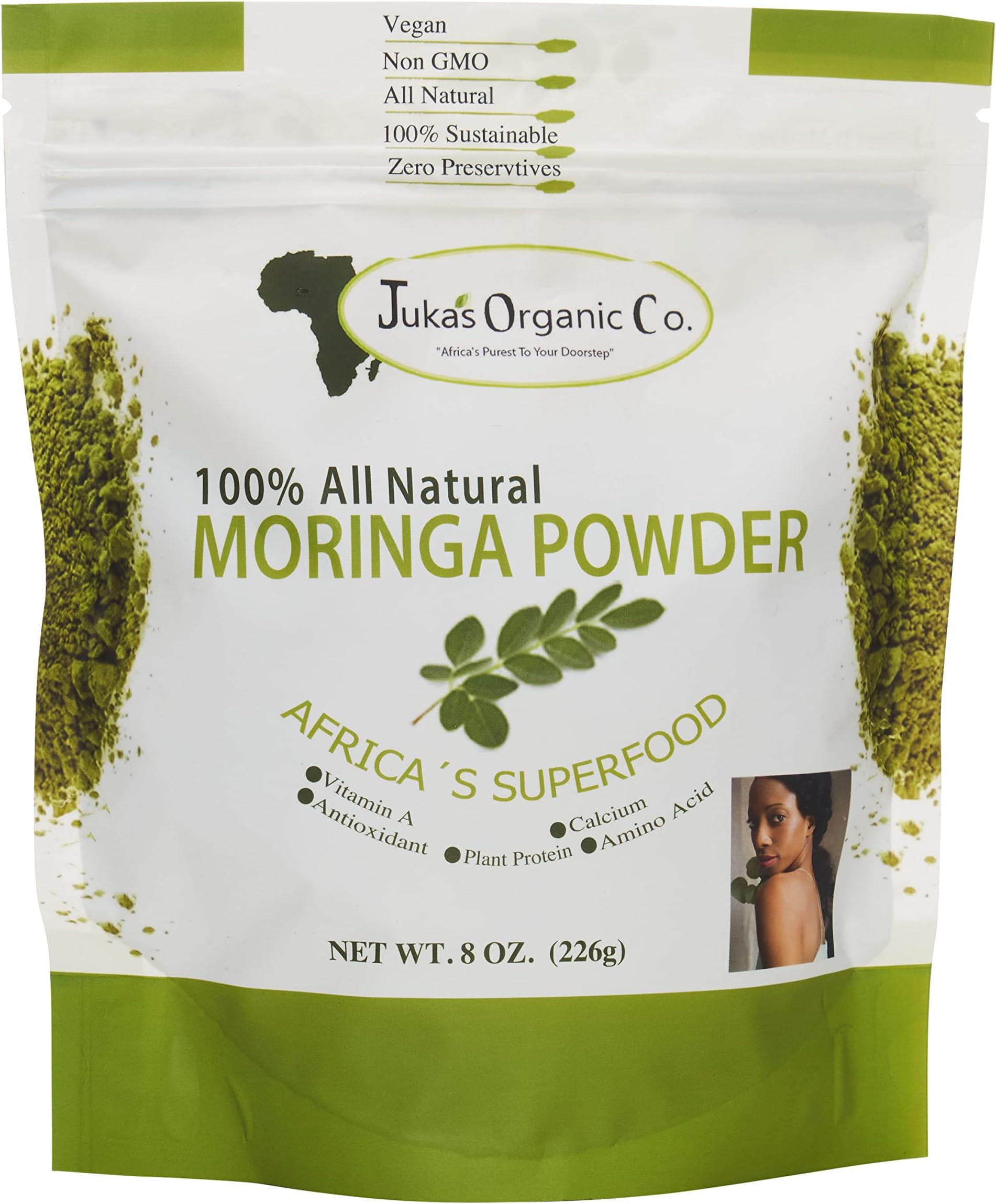Amazon.com : Juka's Organic Co. Moringa Powder from West Africa (100% ...
