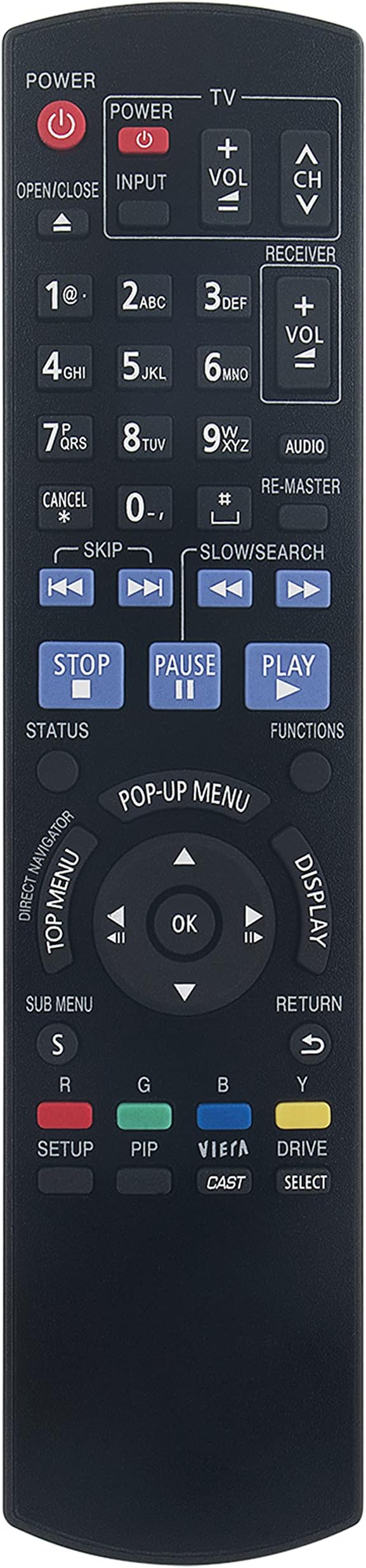 Amazon.com: N2QAYB000575 IR6 Replace Remote Control Work for Panasonic ...