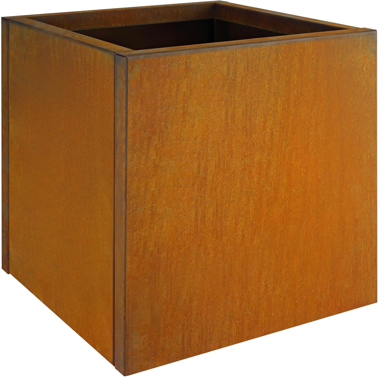 Amazon.com : Meyoppm Corten Steel Planter Box 21"x20"x20", Square Metal ...