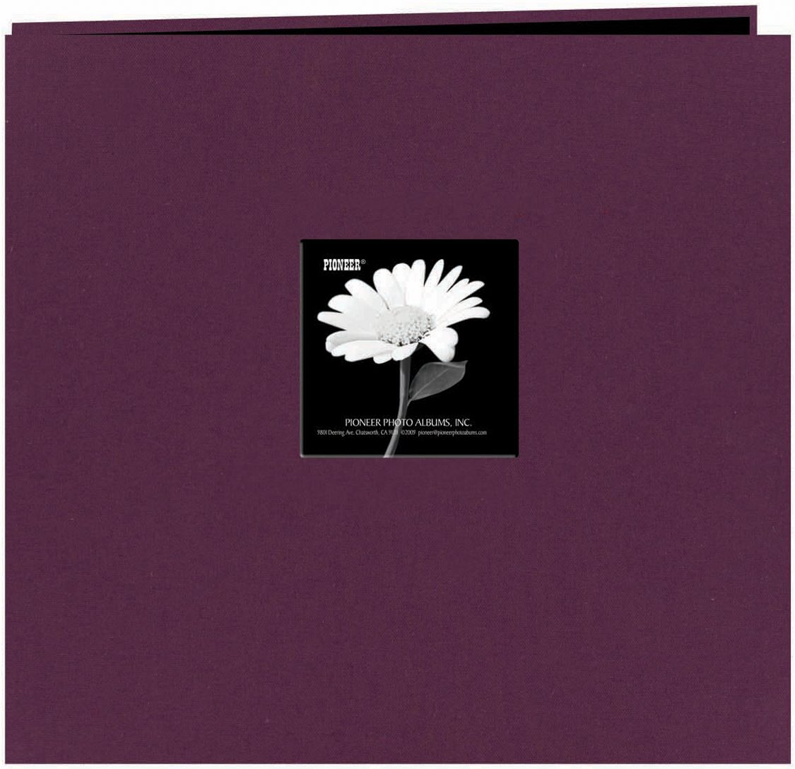 Pioneer 12-Inch by 12-Inch Fabric Frame Scrapbook, Wildberry Purple ...