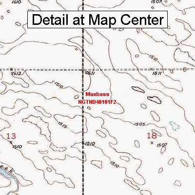 Amazon.com : USGS Topographic Quadrangle Map - Maxbass, North Dakota ...