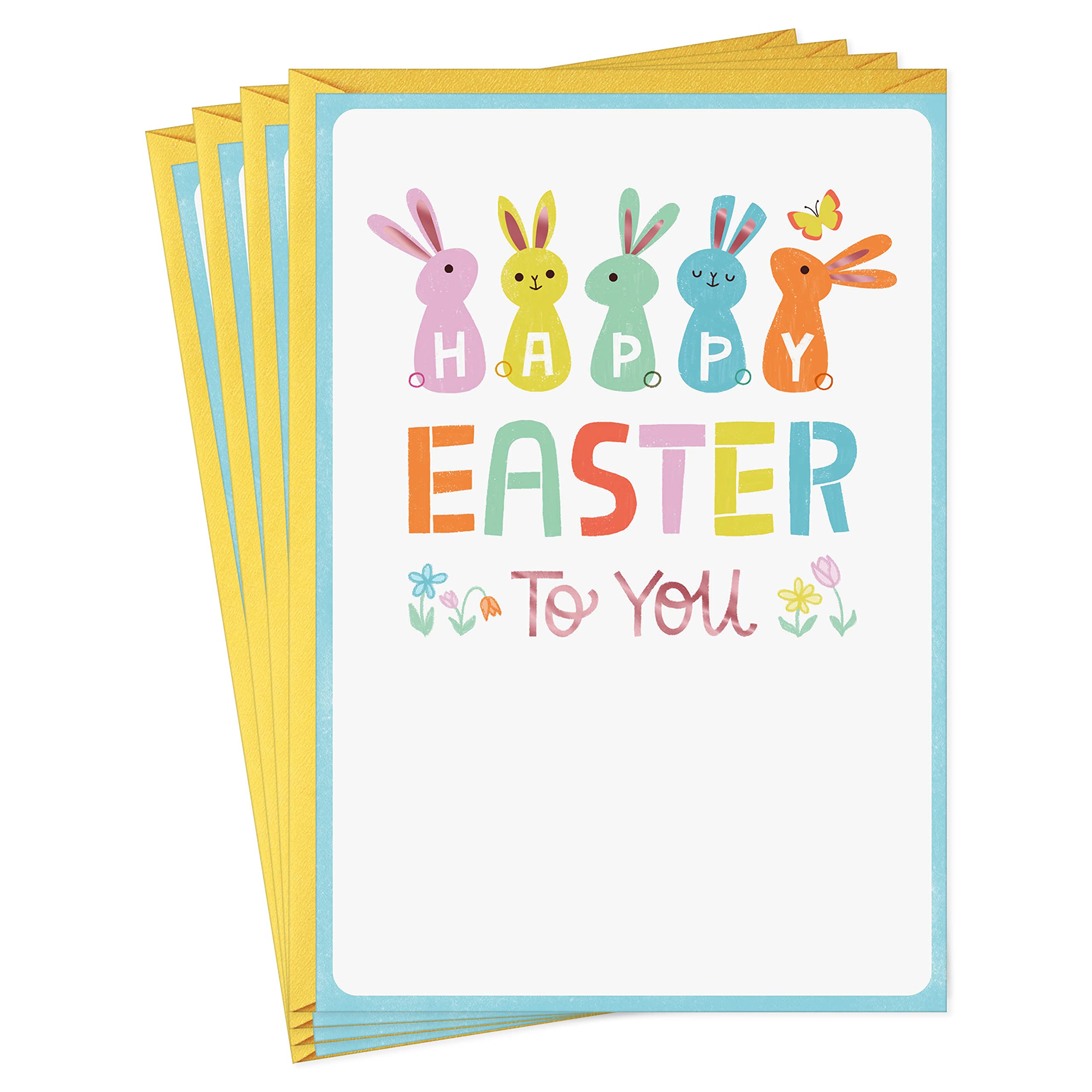 Snapklik.com : Hallmark Pack Of Easter Cards, Colorful Easter Bunnies ...