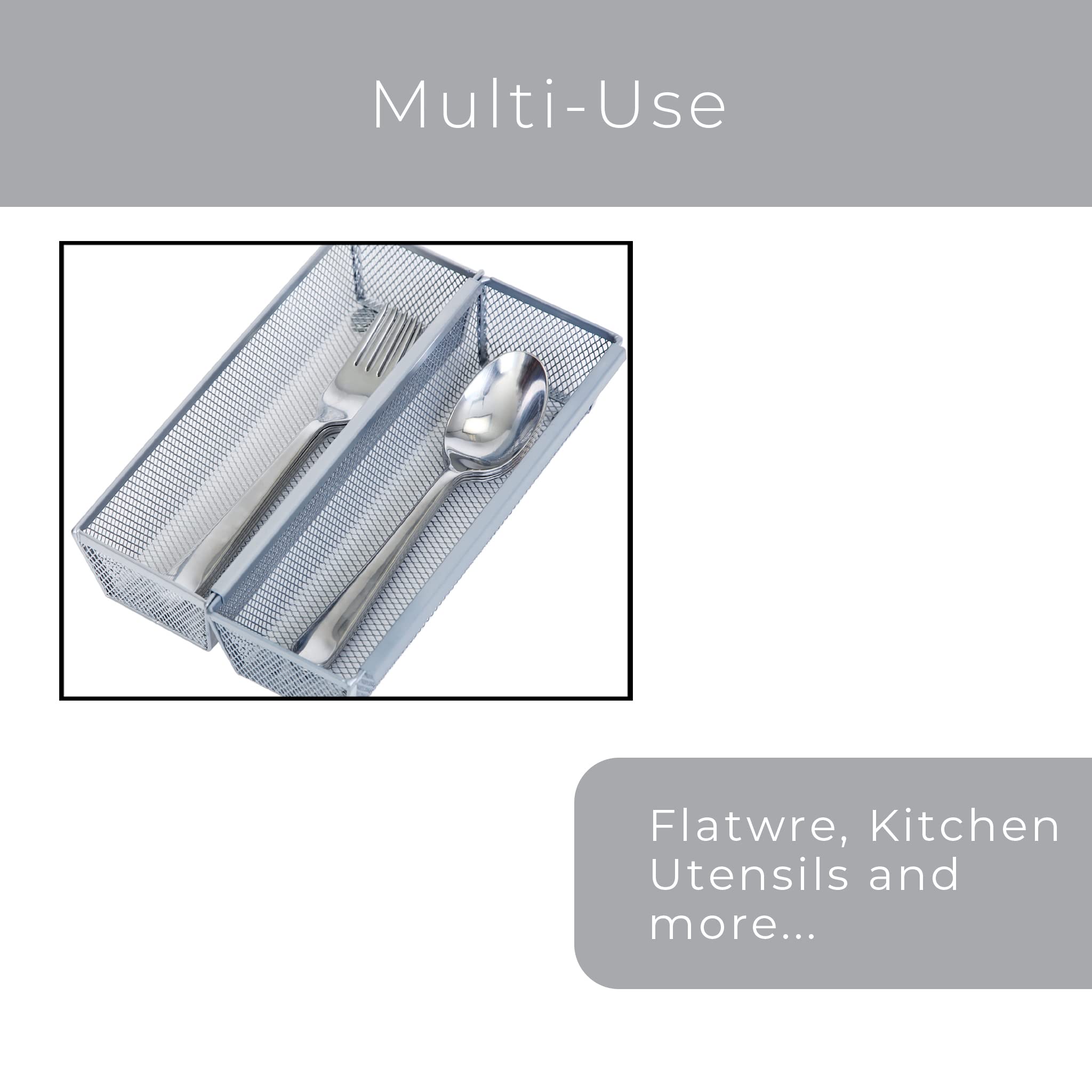 Snapklik.com : Smart Design Drawer Organizer - Set Of 6 - Steel Metal ...