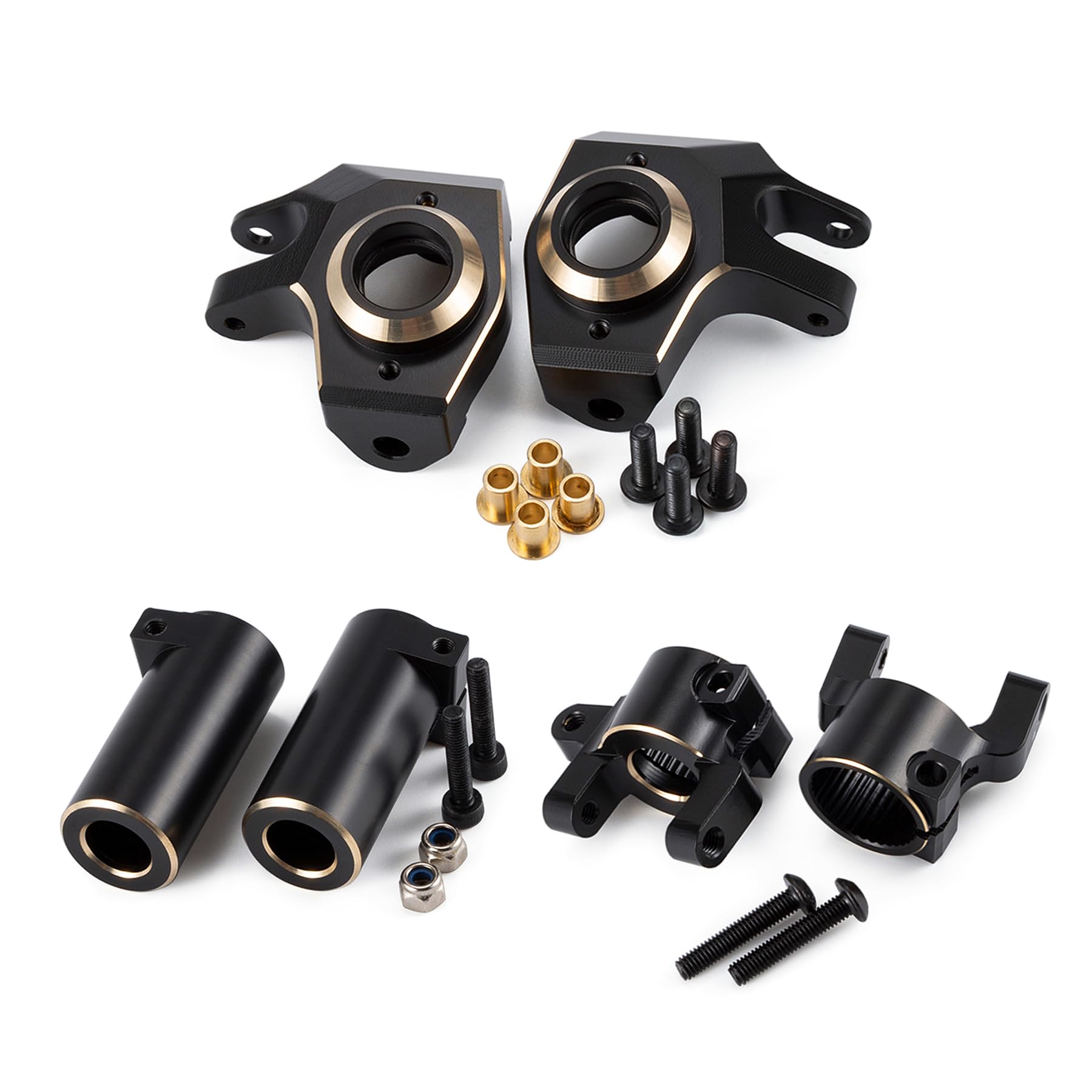 Amazon.com: AMK 178g SCX10 II Brass Upgrades Kit C Hub Caster Blocks ...