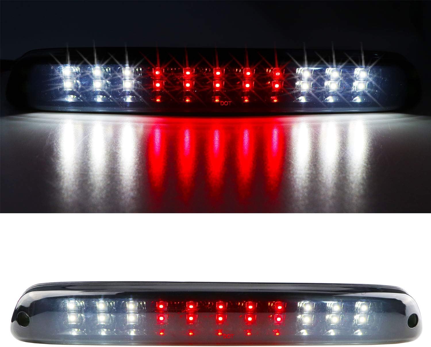 Amazon.com: High Mount Stop Light Assembly, Rear Roof Center LED Third ...