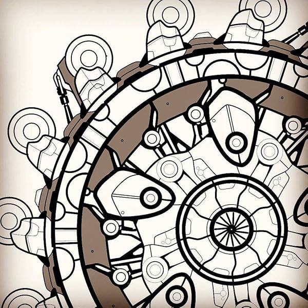 Amazon.com: Mech Mandala: Coloring Book for enthusiasts of Mech, Tech ...