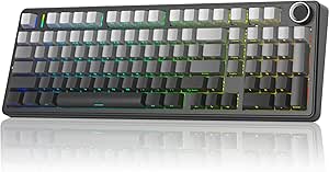 Amazon.com: x Aula F99 Pro Wireless Mechanical Keyboard with Knob,Tri ...
