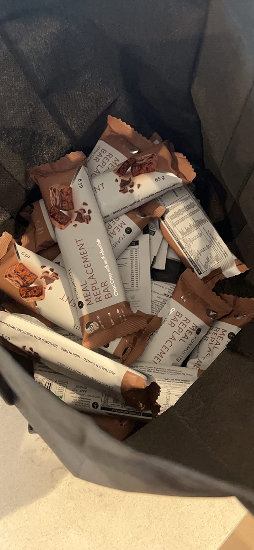 Formulite Protein Bars Choc Crisp | Meal Replacement Bars, 12 Bar Box ...