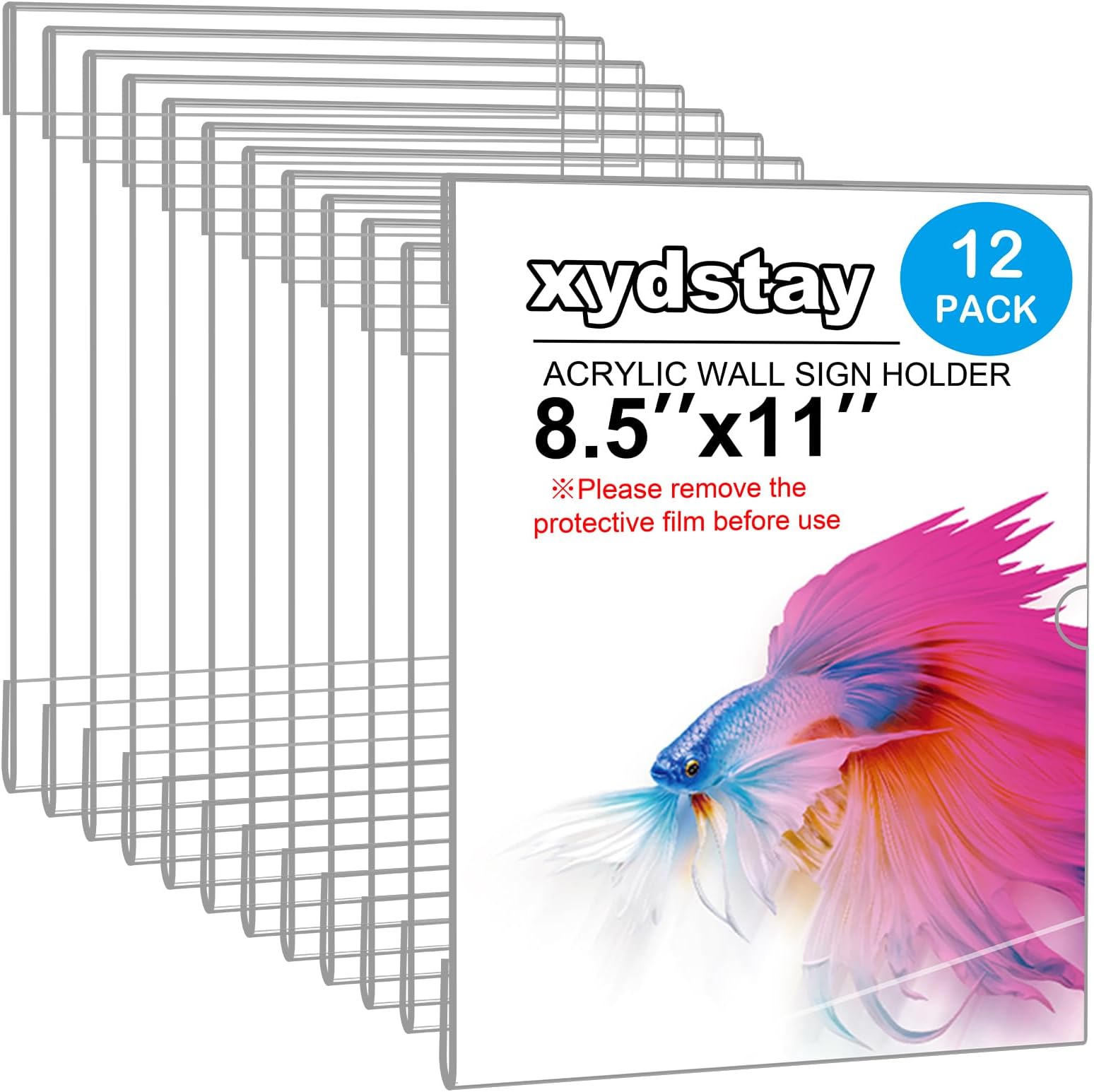 Amazon.com: 10 Pack wall mount Acrylic Sign Holder 8.5 x 11 Clear ...