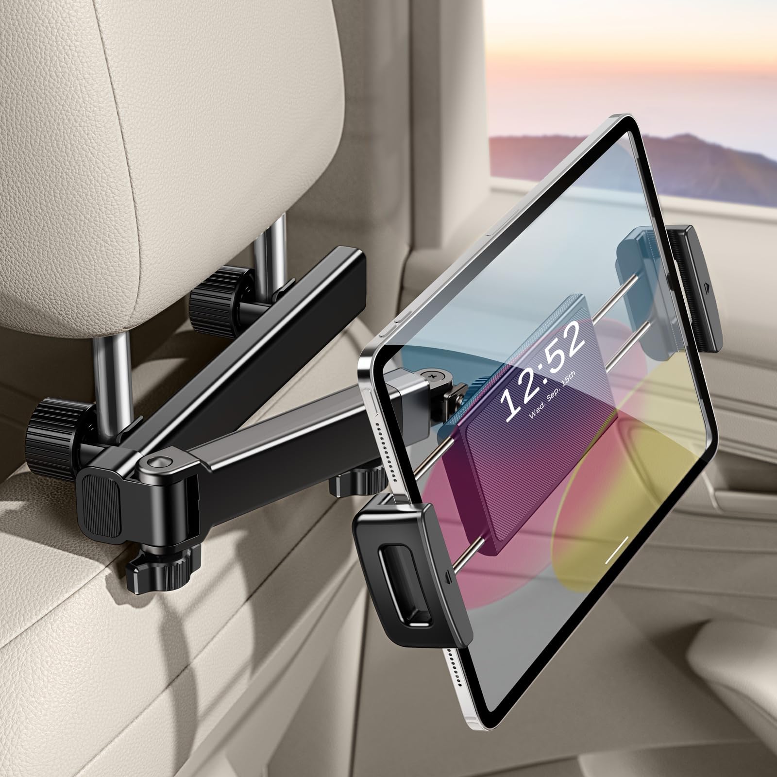 Amazon.com: Worthown Tablet Holder for Car Ipad Headrest Mount 5-12.9 ...
