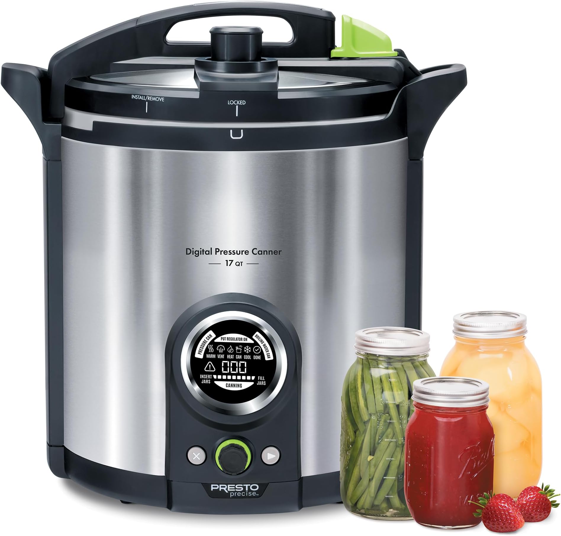 Amazon.com: Presto 02152 17-Quart Digital Pressure Canner - Digital ...