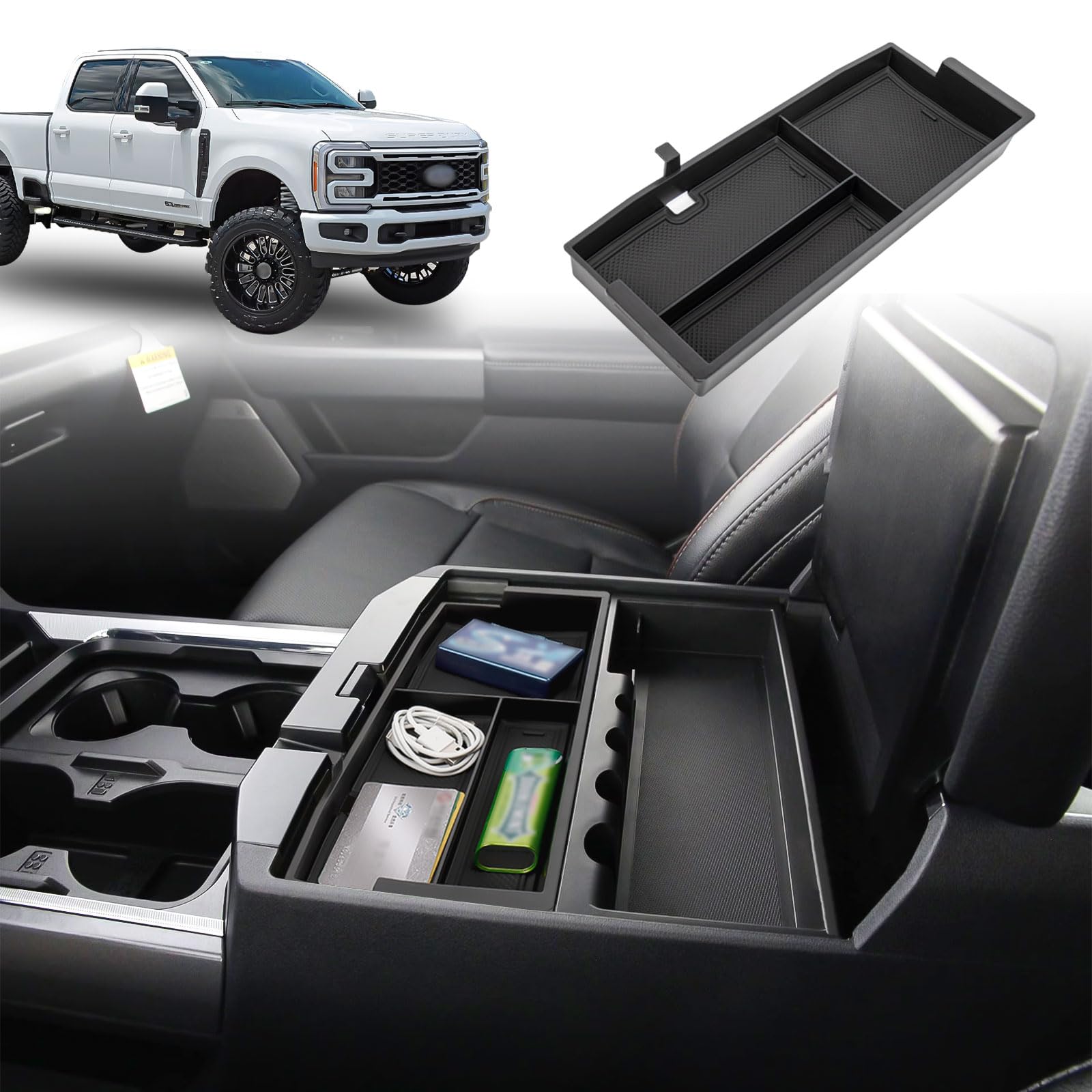Snapklik.com : Neepiar Center Console Organizer Tray Compatible