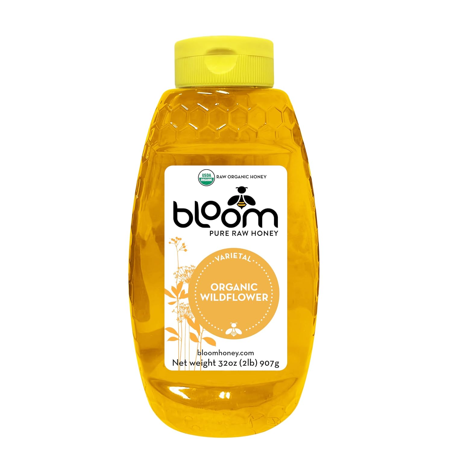Amazon.com : Bloom Honey 100% Pure Organic Raw Unfiltered and ...