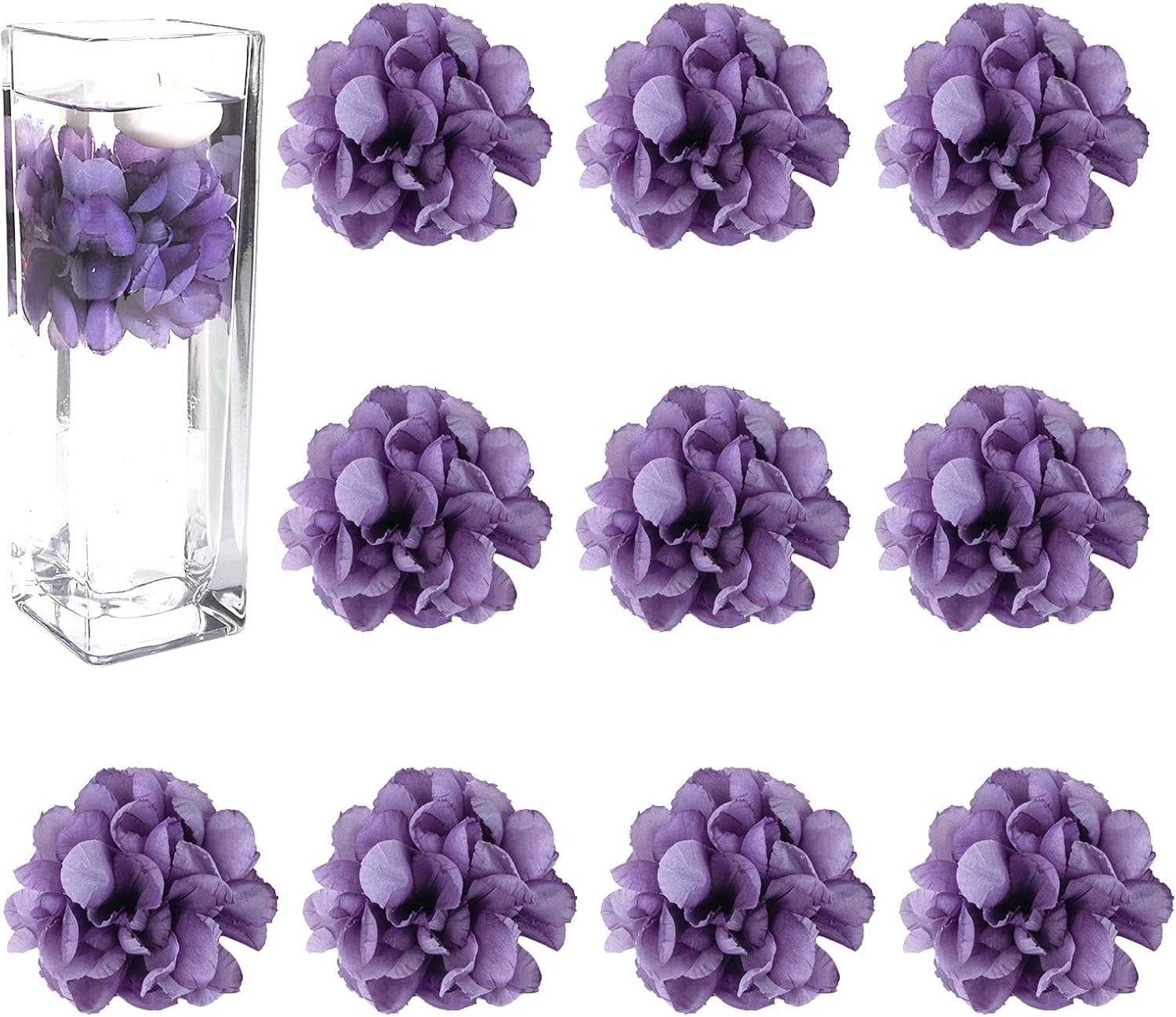 Amazon.com: TeaSu Floating Flowers for Floating Candle Centerpieces ...