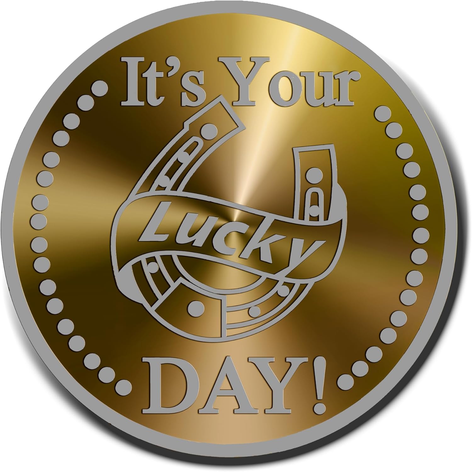 Amazon.com: It's Your Lucky Day Lucky Coin Brass New : Toys & Games