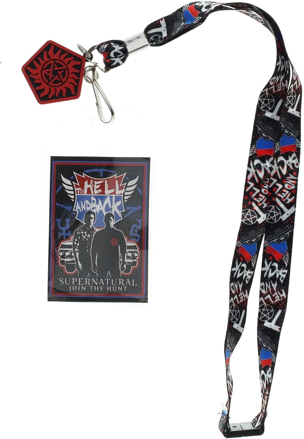 Amazon.com: Supernatural Hell and Back Lanyard with Removable ID Badge ...