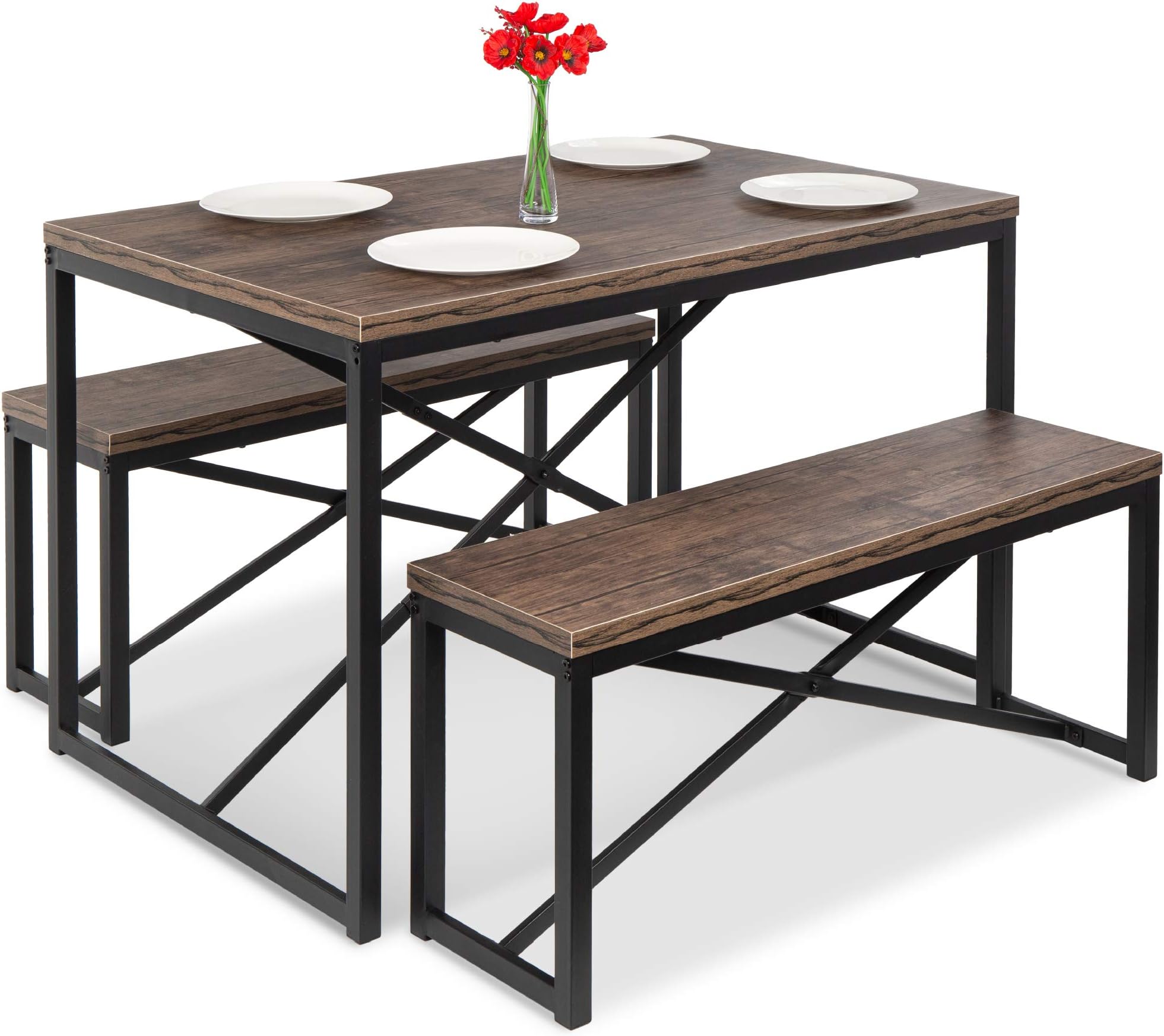 Amazon.com - Linon Jackie Solid Wood 3 Piece Conversation Indoor ...