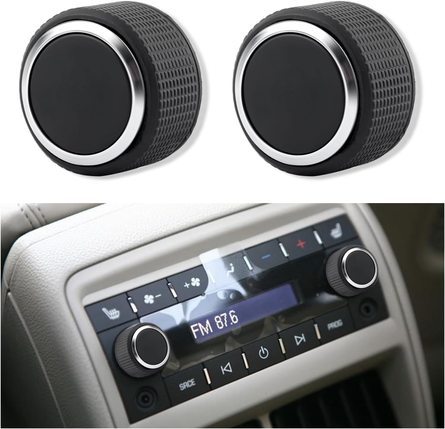 Amazon.com: 2PCS Rear Radio Volume Control Knobs,Car Radio Knobs Replacement OEM#22912547,Car ...