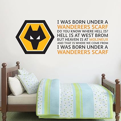 Beautiful Game Wolverhampton Wanderers Football Club Crest & Song Wall ...