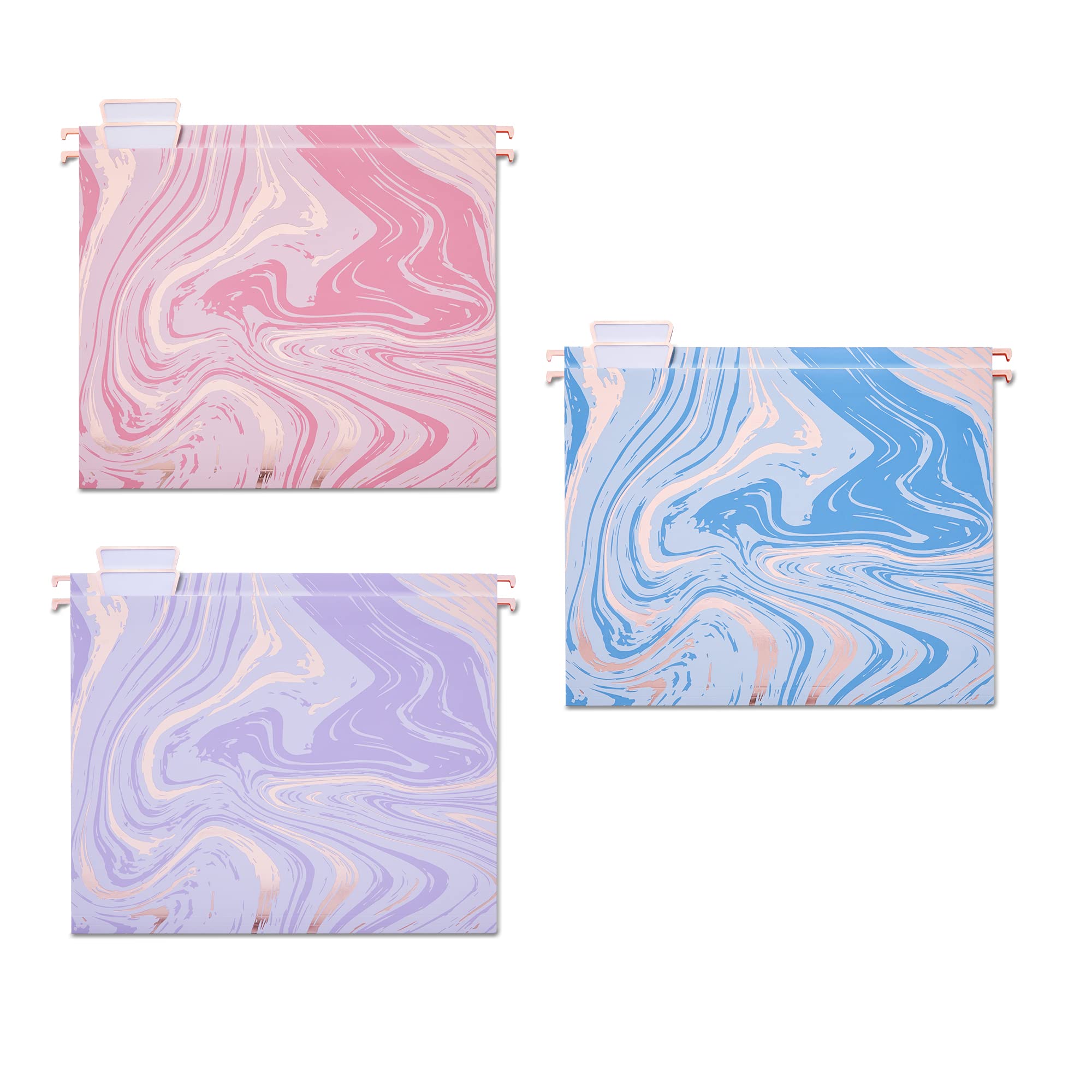 Snapklik.com : Y YOMA 6 Pack Rose Gold Hanging File Folders Letter Size ...