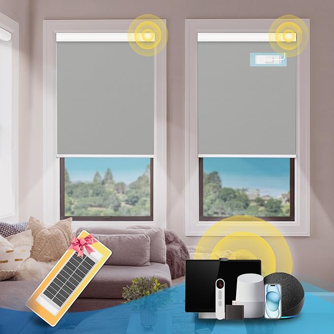 Amazon.com: DENFOON Motorized Blinds with Remote,Thermal Electric ...