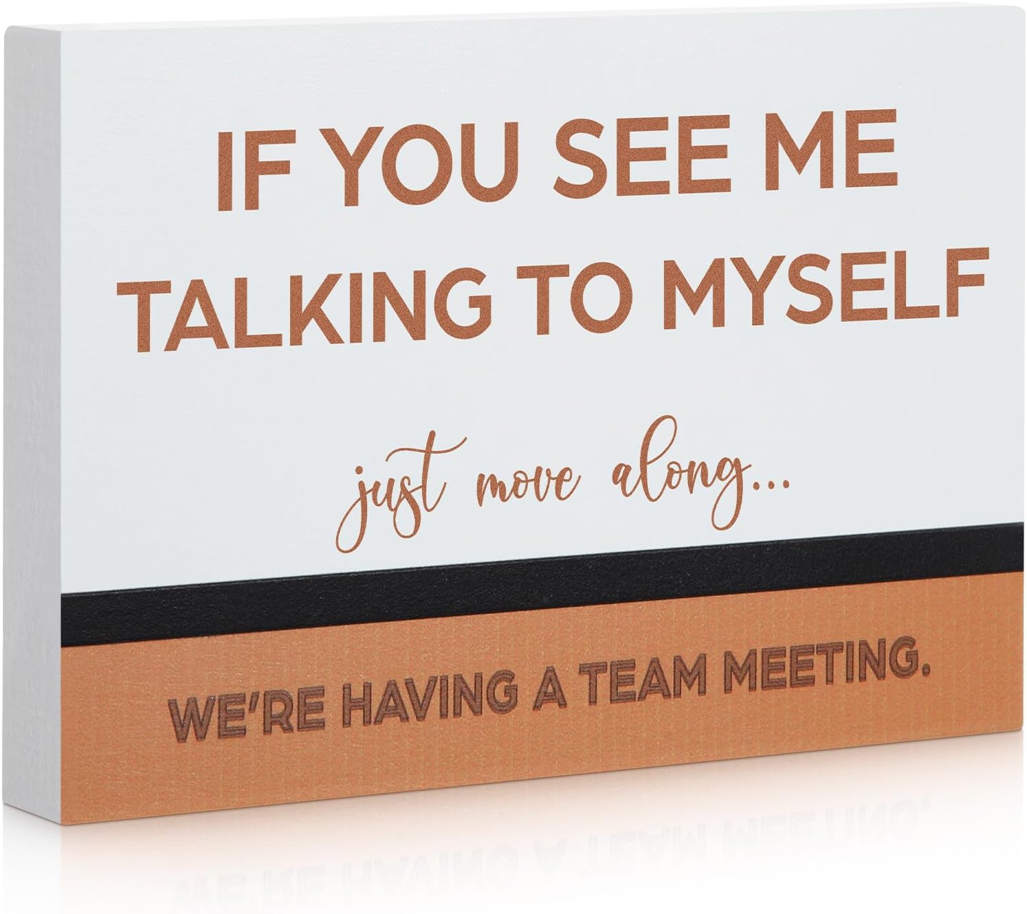 Amazon.com: Geetery Funny Office Decor Sign Wood Cubicle Decor Desk ...