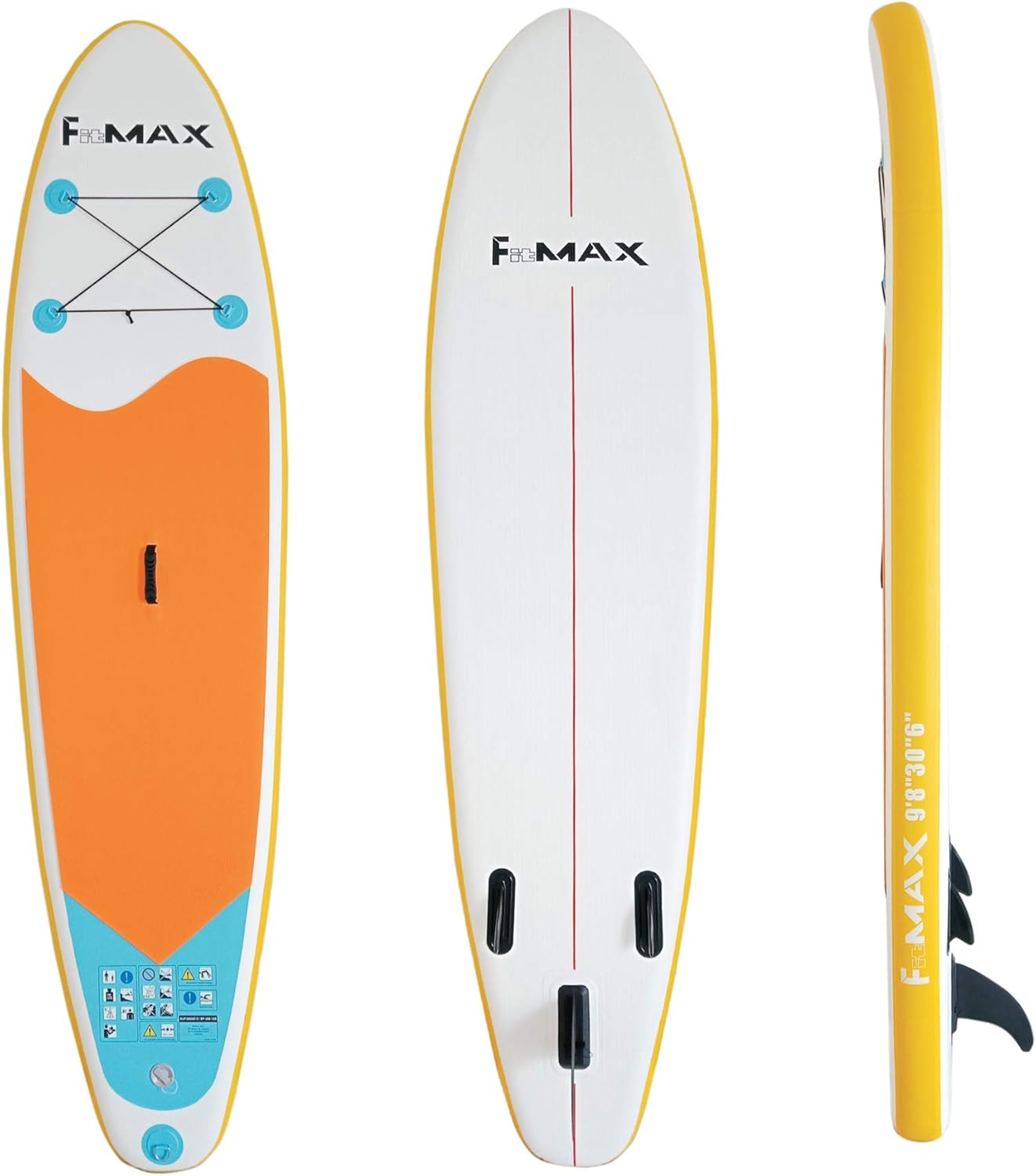 Amazon.com : FitMAX Inflatable Stand Up Paddle Board (9'), Inflatable ...