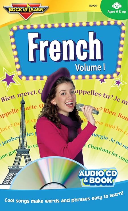 French - Vol. 1 Audio CD and Book by Rock 'N Learn: Amazon.com.mx: Música