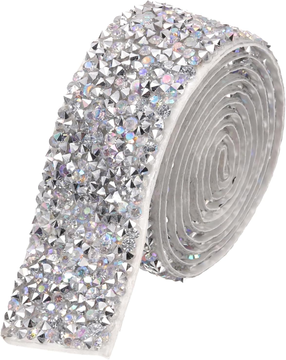 Amazon.com: uxcell Crystal Rhinestone Ribbon, 1 Yard x 1 Inch Self ...
