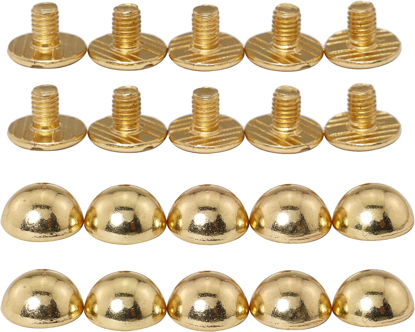 Amazon.com: 15X8mm Dome Spikes and Stud FMHXG 10 Sets 15X8MM Gold ...