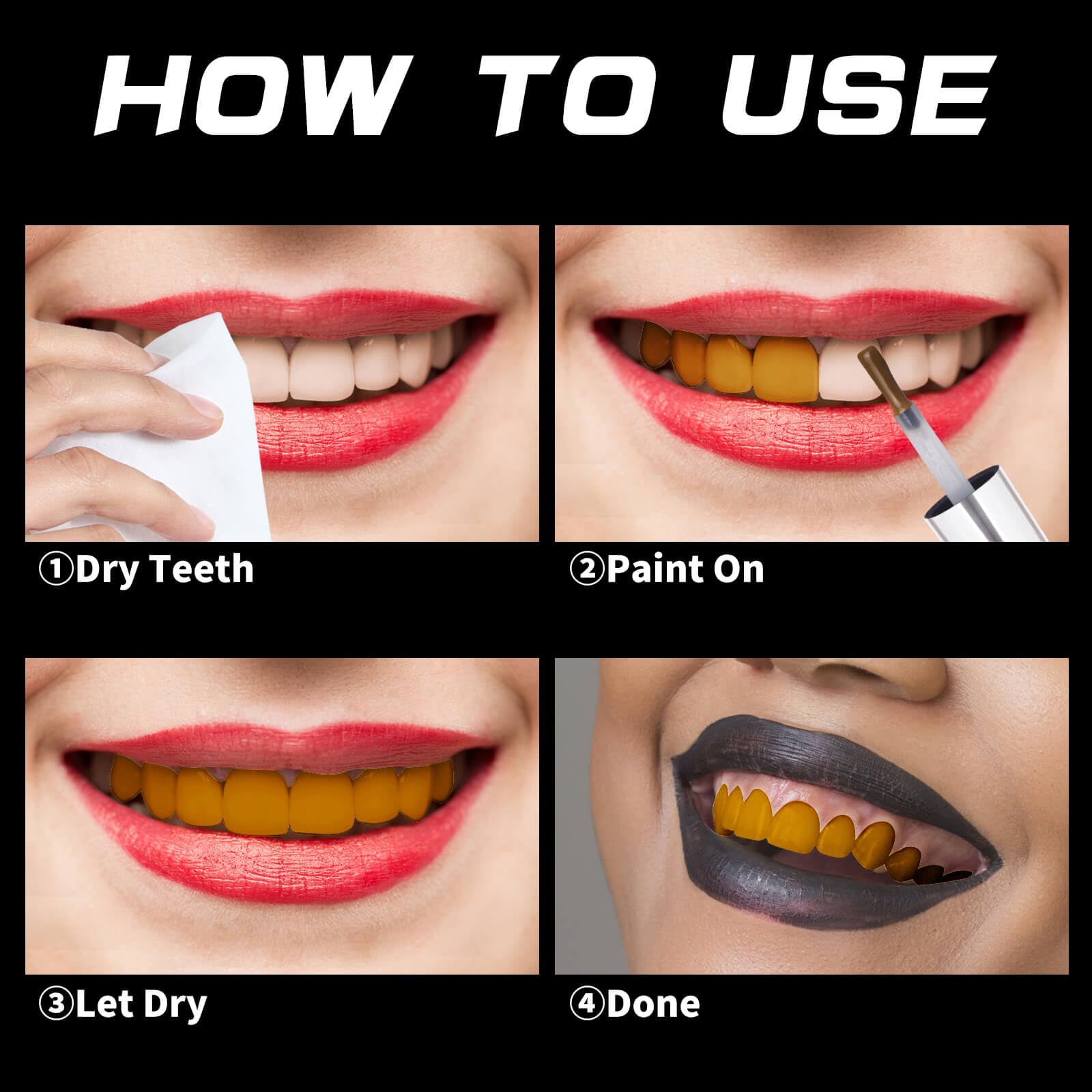 Snapklik.com : Nicotine Tooth Paint, Rotten Decayed Cruddy Missing ...