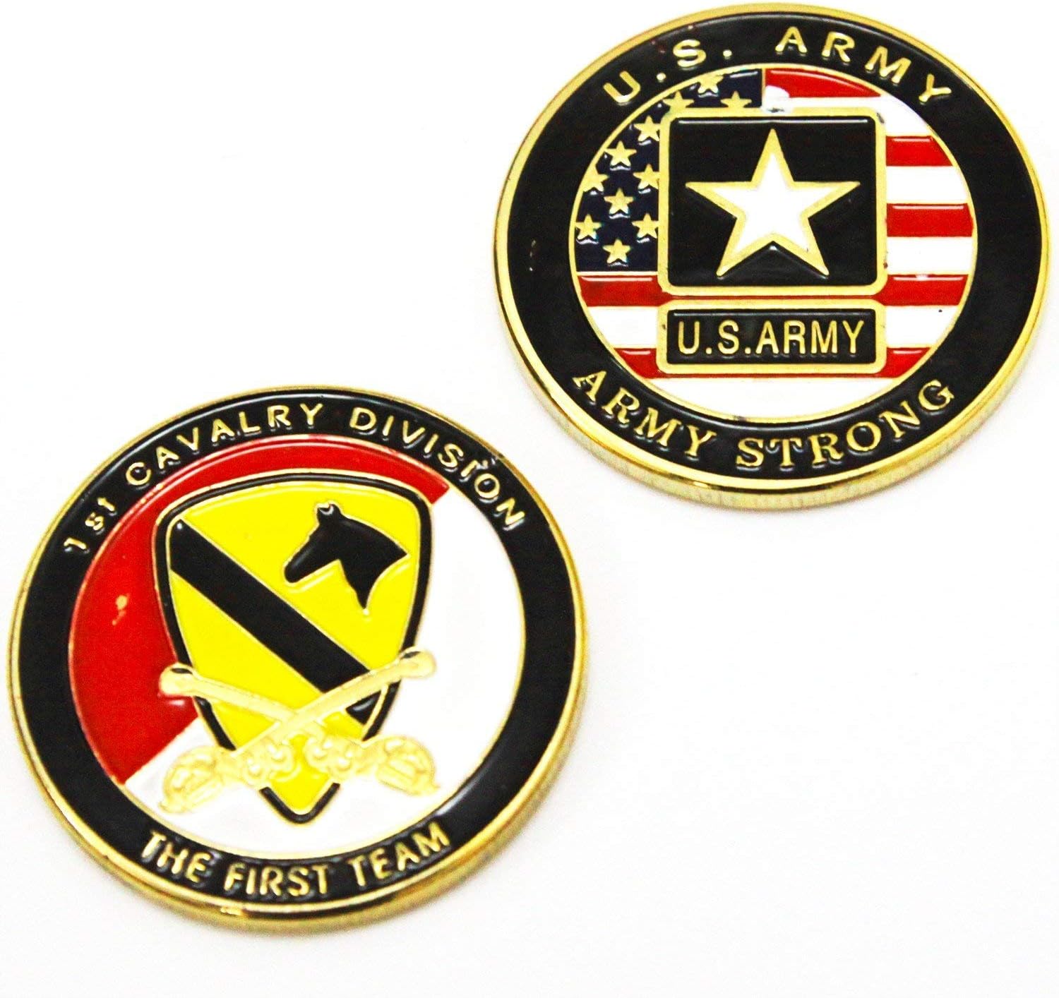 Amazon.com: Art Crafter First Team 1st Cavalry Division Challenge Coins ...
