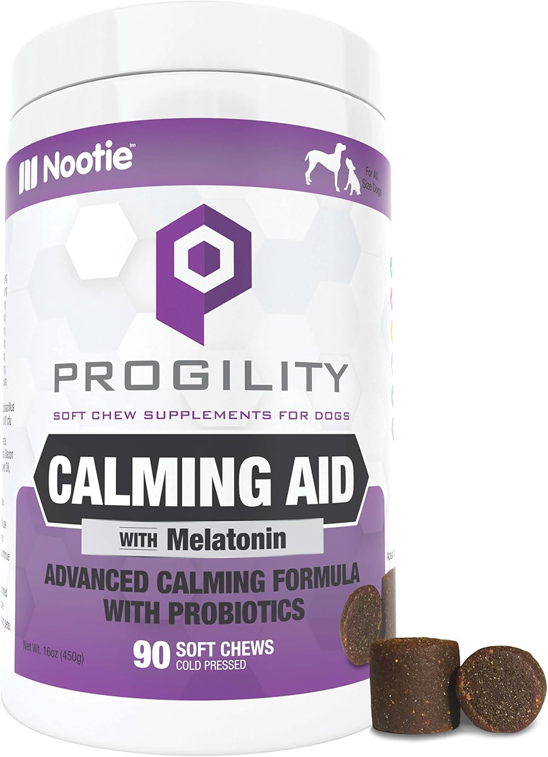 Amazon.com: Nootie PROGILITY Daily Calming Aid Chews for Dogs - Aids ...