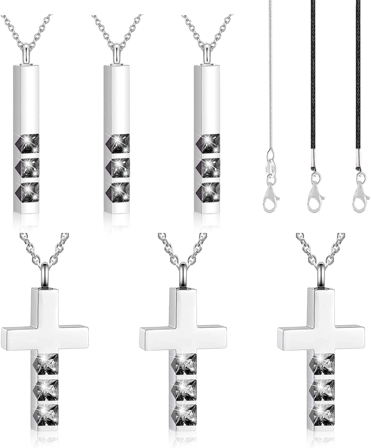 Amazon.com: HOMLAND 6 Pcs Urn Necklace for Ashes - Cremation Jewelry ...