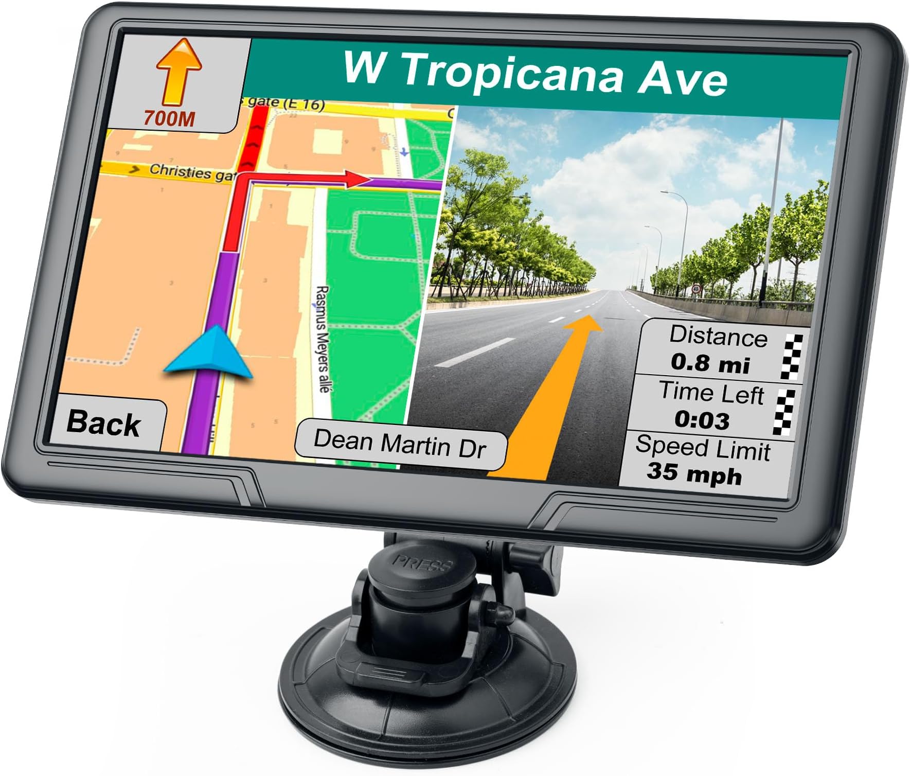GPS Navigator for Car with Lastest 2024 Map, Free Lifetime Update, Car ...