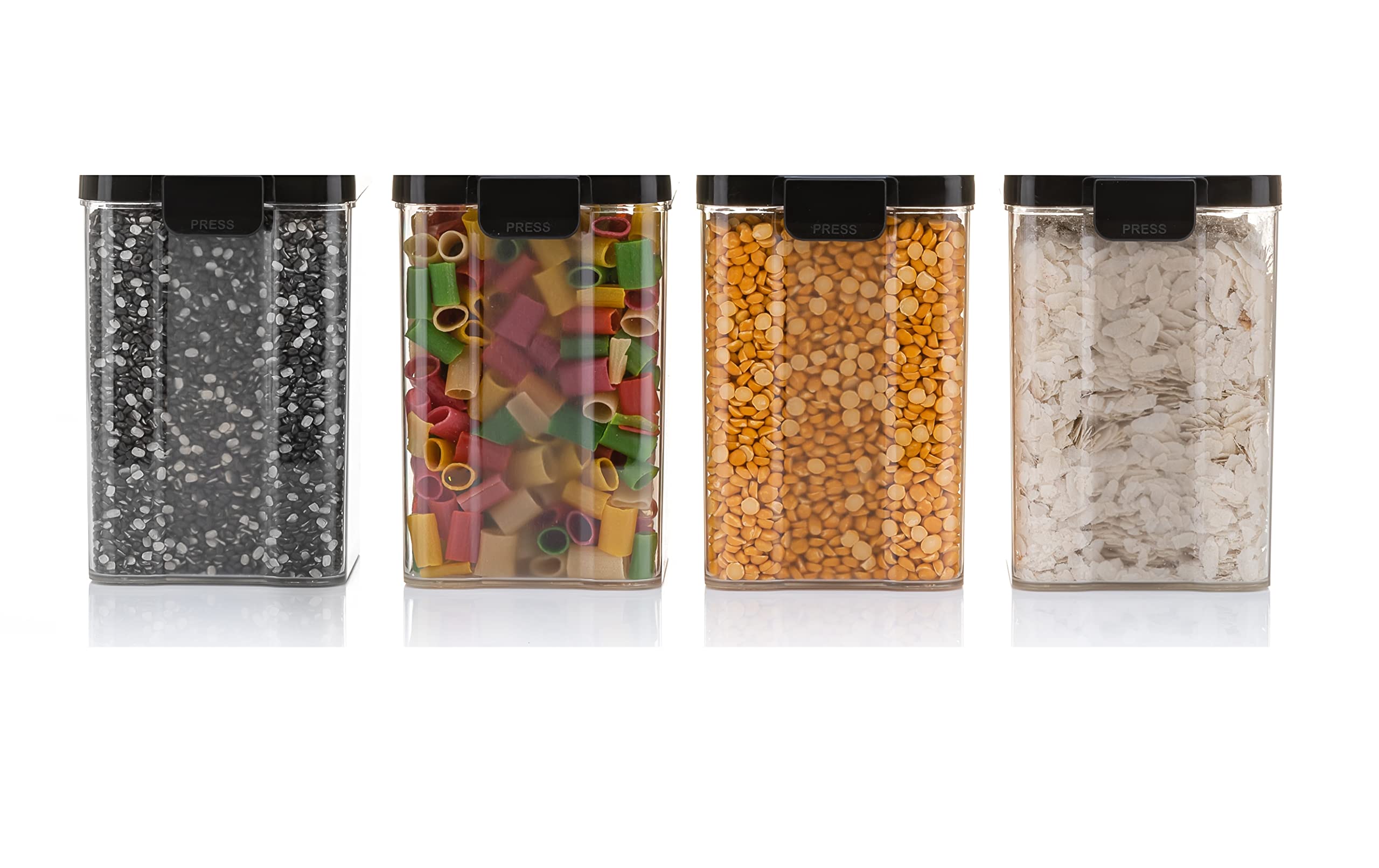 Buy DEW MAT Airtight Food Storage Containers With Lids, Storage Jars ...