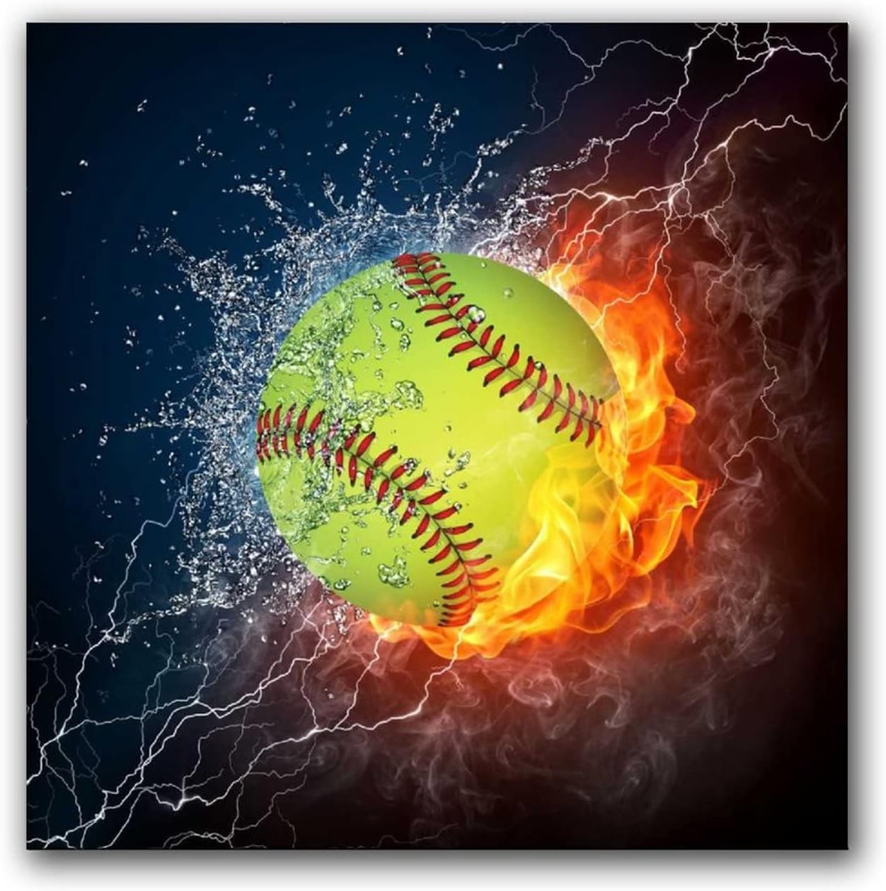 HXX Softball Poster Decorative Painting Canvas Wall Art Living Room ...