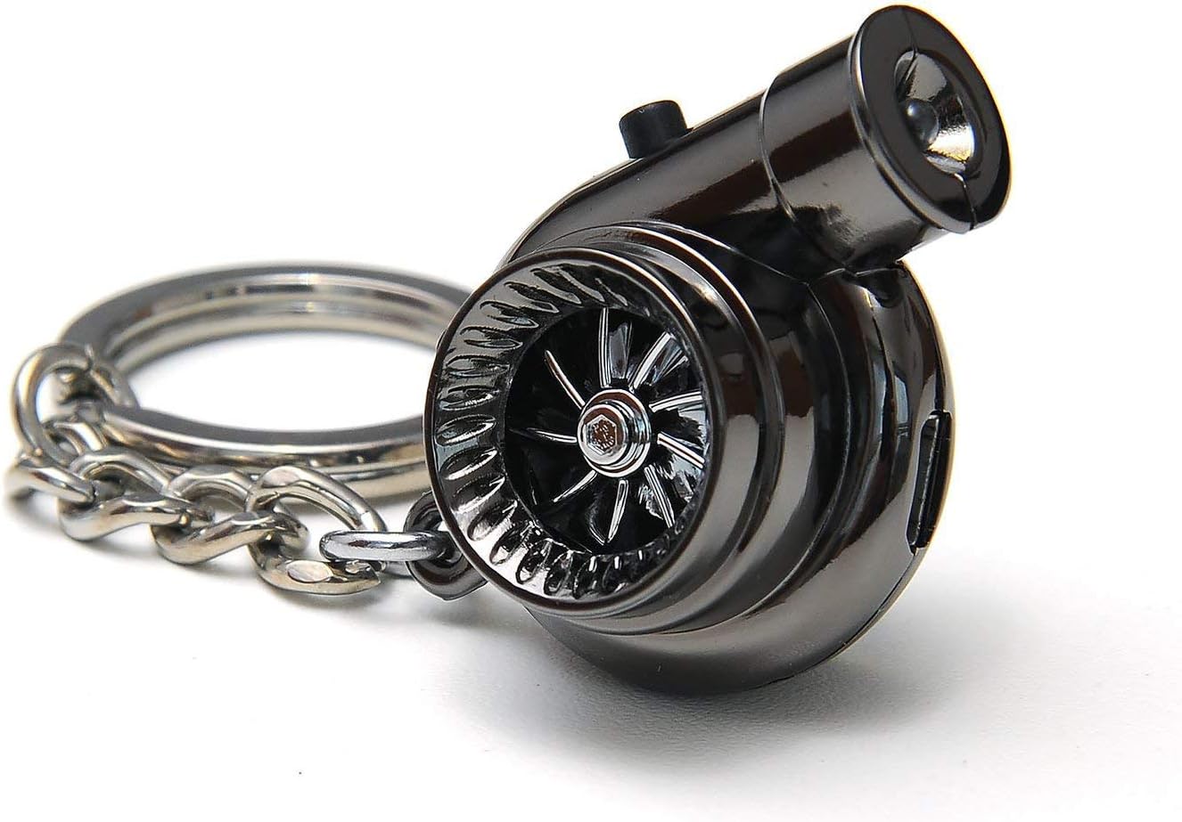 Amazon.com: Augeny Car Turbo Keychain, Creative Metal Spinning ...
